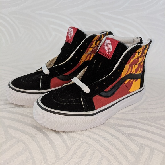 Vans | Shoes | Vans Sk8hi Fire Zip Shoes Little Kid | Poshmark